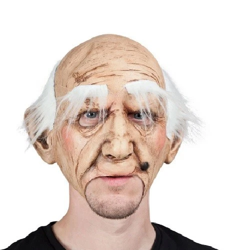 CREEPY OLD MAN Latex Halloween Fancy Dress Mask £13.95 - PicClick UK