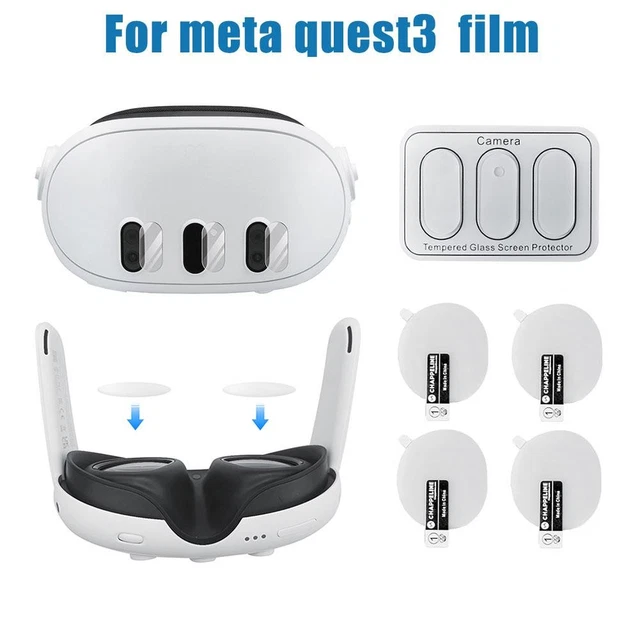 FOR META 3 VR Headset VR Host HD Tempered Glass Film G8A6 Lens ...
