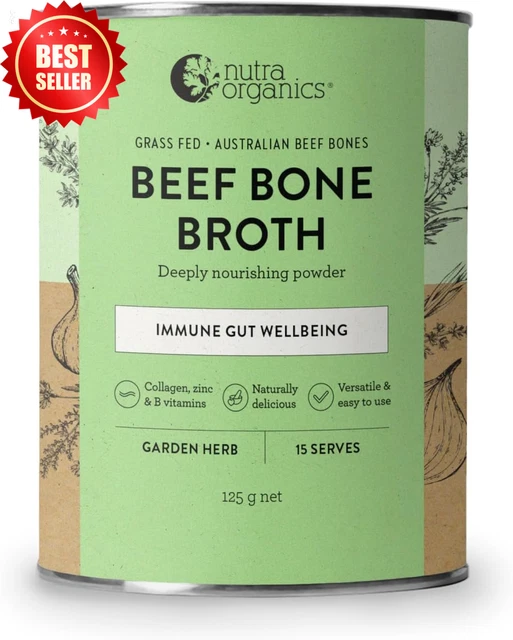 BEEF BONE BROTH Garden Herb 125G | Nourishing Collagen, Zinc & B ...