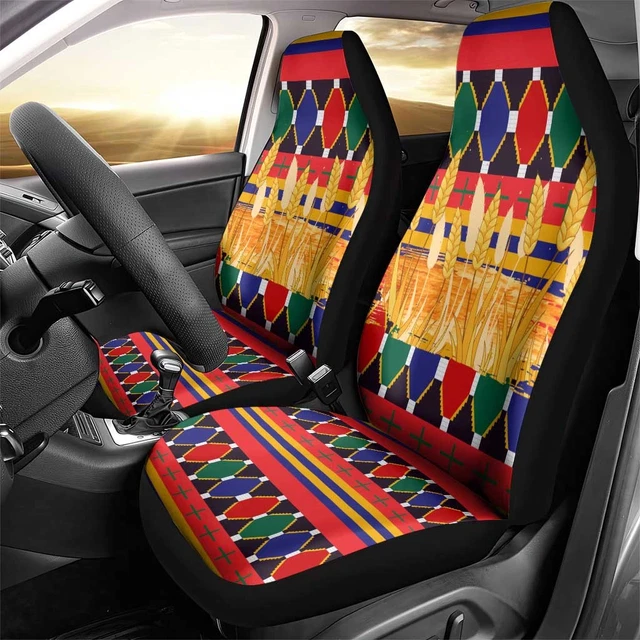 BRAZIL CHRISTMAS CAR Seat Cover With Tropical Santa Tribal Pattern ...