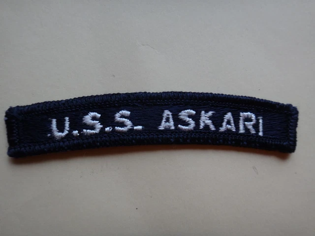 VIETNAM WAR US Navy Rocker Patch USS ASKARI ARL-30 Landing Craft Repair ...