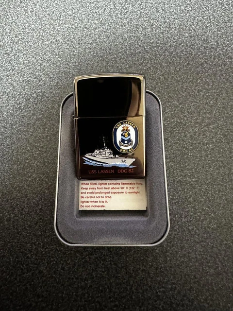 ZIPPO LIGHTER US Navy missile destroyer USS LASSEN DDG-82 Unused item ...