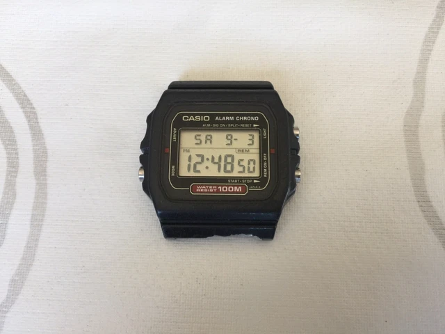 RELOJ VINTAGE CASIO W-720 Modulo 549 Alarm Chrono Water Resist 100M EUR 30,00 - PicClick IT