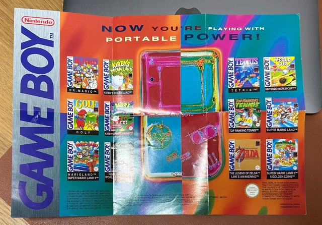 POSTER PROMOZIONALE ORIGINALE Nintendo Gameboy Ora Stai Giocando Con ...