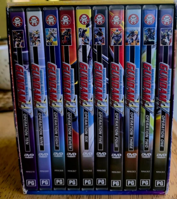 MOBILE SUIT GUNDAM Wing W DVD Operations 1-10 (DVD, 10-Disc Box Set) £ ...
