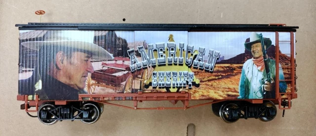 ON30 SCALE HAWTHORNE Village John Wayne The Duke Express box car train ...