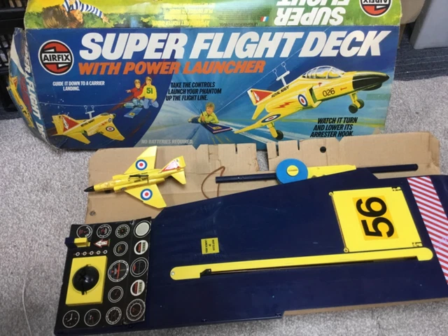 RARE VINTAGE 1970'S Airfix Super Flight Deck Toy / Game, Incomplete ...