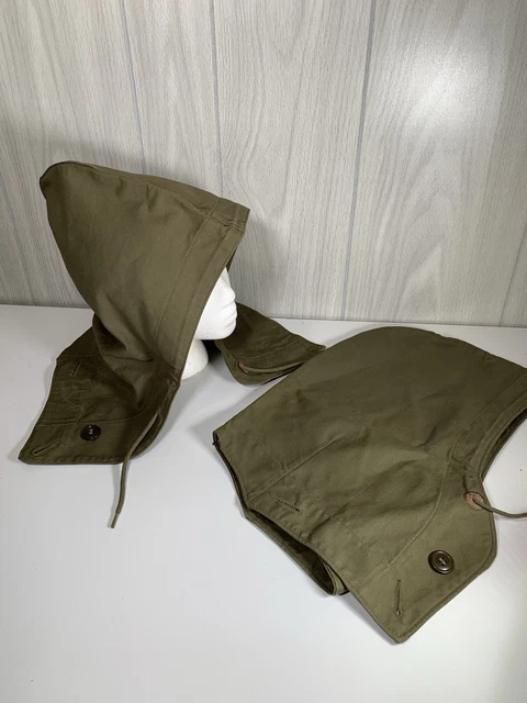 WWII MILITARY HOOD For Field Jacket Medium 38-42 M-1943 Lot 2 £16.29 ...