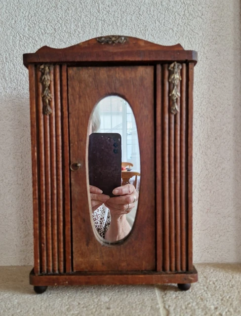 ANCIENNE ARMOIRE A Glace De Poupee En Bois EUR 27,00 - PicClick FR