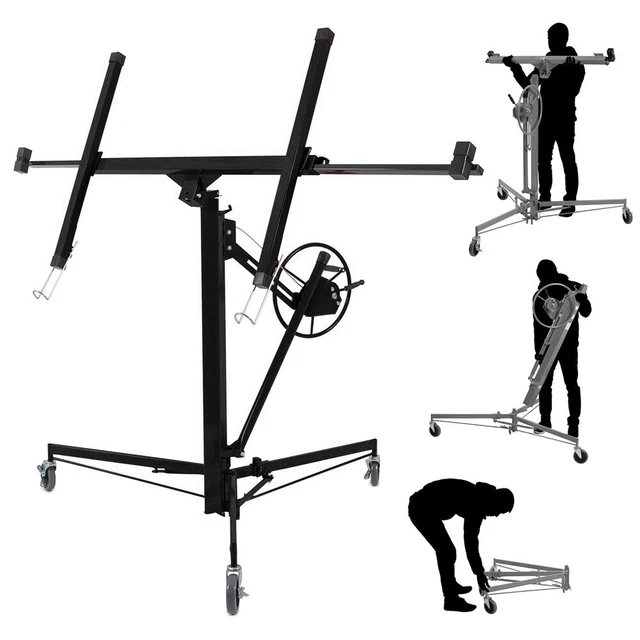 HEAVY DUTY DRYWALL Hoist Ceiling Plaster Board Panel Sheet Crane Lift ...