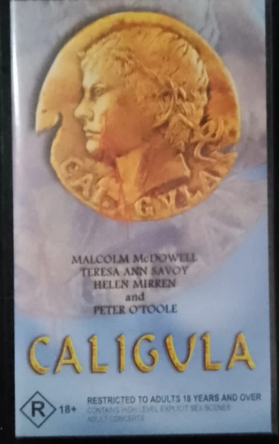 CALIGULA VHS HELEN Mirren Malcolm McDowell PAL video Rated R Ancient ...