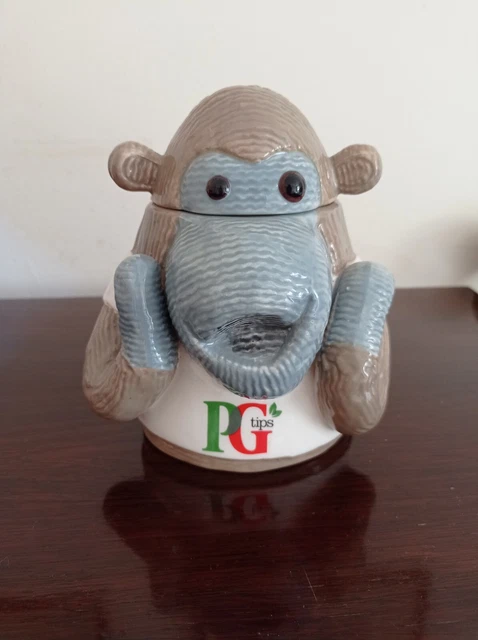 PG TIPS MONKEY Ceramic Tea Caddy 2015 Collectable Comic Relief £7.00 ...