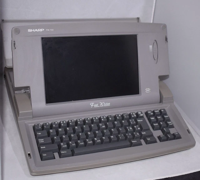 SHARP - FW-750 Font Writer - Electronic Word Processor - Built In ...
