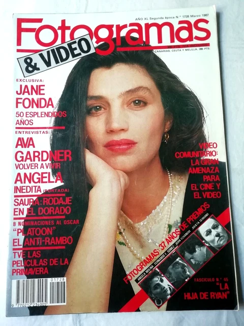 PHOTOGRAMS & VIDEOMARCH 1987 No. 1728-Jane Fonda-Ava Gardner-Angela ...