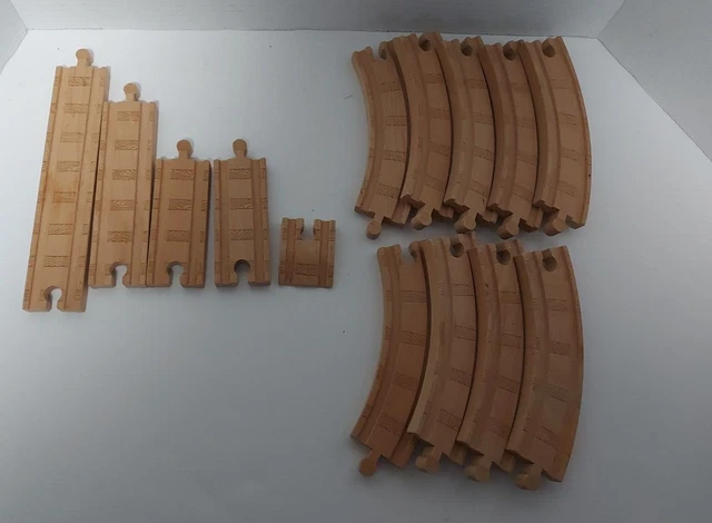 THOMAS THE TRAIN Wooden Railway Tracks replacement pieces LOT of 14 ...