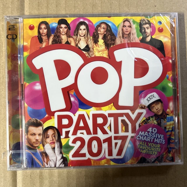 POP PARTY 2017 2 CD Album - 40 Chart Hits Various Artists - Brand New ...