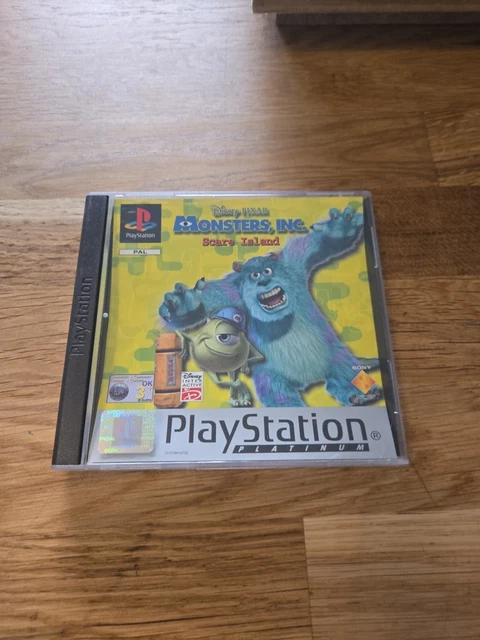 DISNEY PIXAR MONSTERS Inc. Scare Island for Sony PlayStation 1 Platinum ...