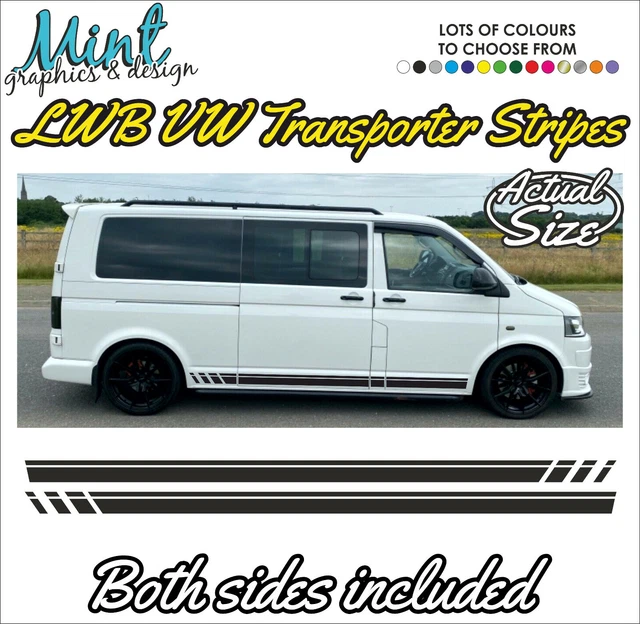 VW TRANSPORTER SIDE Decals Stickers Camper Van Graphics T4 T5 T6 Caddy ...
