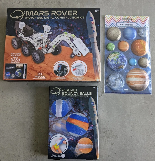 BUILD YOUR OWN NASA Mars Rover Motorised Vehicle Construction Bundle ...