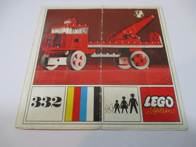 LEGO® 332 BAUANLEITUNG Abschlepper 60er Jahre, aus Sammlung, sehr ...