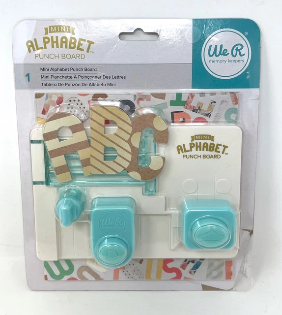 WE R MEMORY Keepers Mini Alphabet Punch Board $22.99 - PicClick