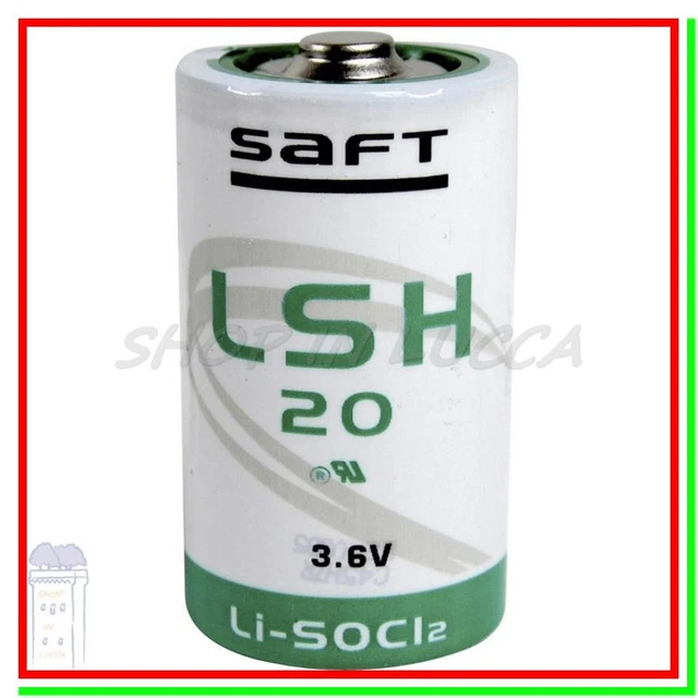 SAFT LSH20 ER-D Battery Battery Li-SOCl2 3.6V STD BA Torch D 13000mAh ...