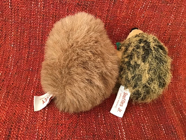 RUSS BUNDLE NOSEY & Snuffles Jr Junior Brown Hedgehog Roses Soft Plush ...