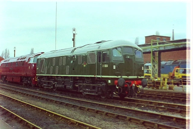 35MM RAILWAY COLOUR Negative Class 24 D5054 in Crewe Works £1.75 ...