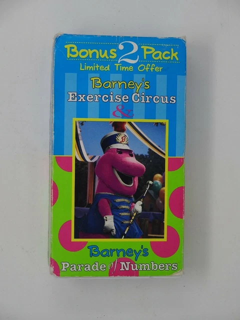 BARNEYS EXERCISE CIRCUS/PARADE of Numbers (VHS, 1996, 2-Tape Set)Open ...