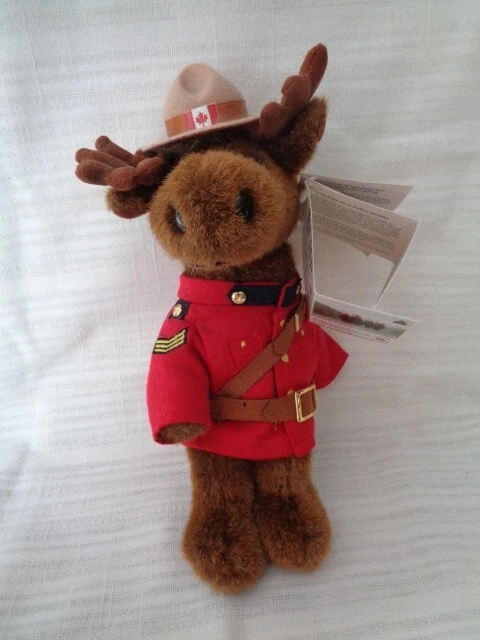 ROYAL CANADIAN MOUNTED Police Sergeant Bullmoose Moose Plush - WITH ...
