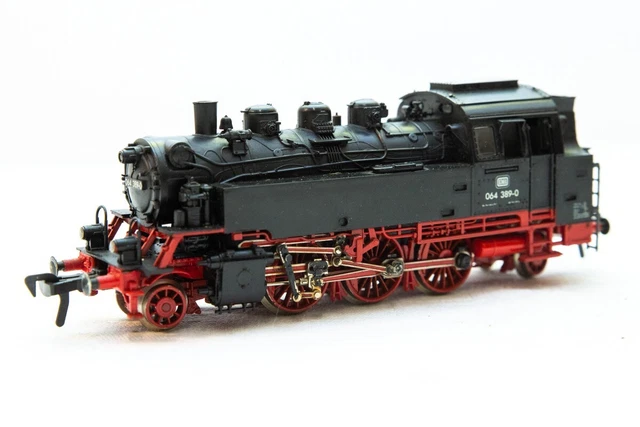 HO FLEISCHMANN GERMAN DB BR 64 Steam Locomotive in Black Livery (# 4064 ...