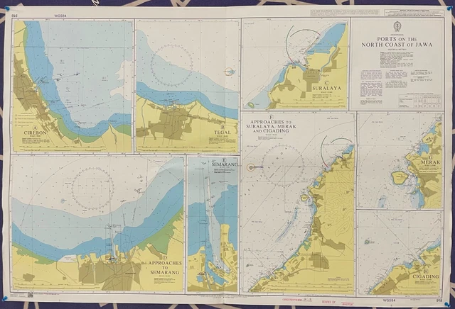 ADMIRALTY 918 CIREBON TEGAL SEMARANG PORTS ON THE NORTH COAST OF JAWA ...