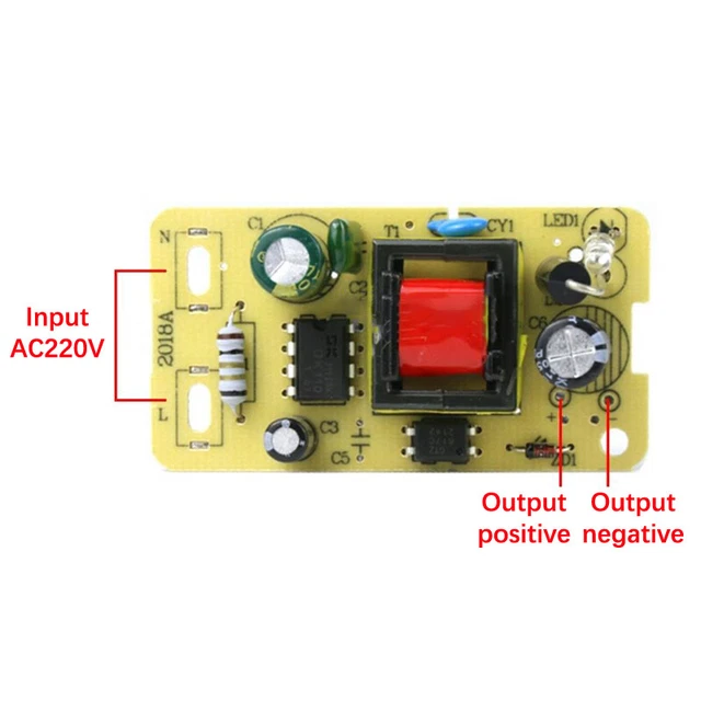 5V 2A SWITCH Power Supply Module AC 220V To DC 5V Step-Down Power ...