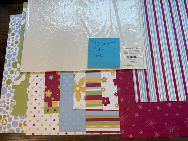 STAMPIN UP 12X12 DSP Designer Series Paper ~ 10 Sheets Cutie Pie ~ Z8 £ ...