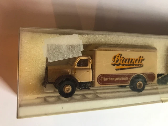 RARE VINTAGE BRANDT Markenzwieback Model Lorry Twin Trailer Truck Rusk ...