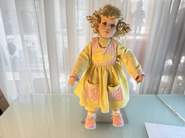 POUPON DE COLLECTION pour Collection, Porcelaine Poupée 55 Cm. Très Bon État EUR 52,96 - PicClick FR