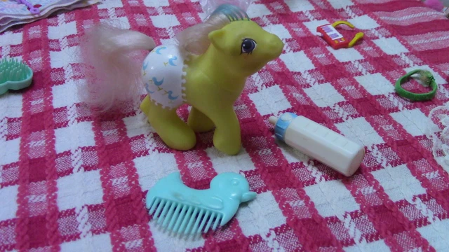 VINTAGE ORIGINAL MLP My little Pony G1 1987 German Baby splashes Baby ...