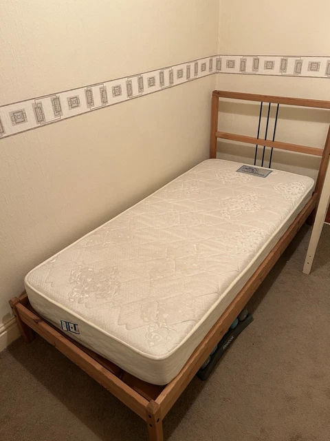 SINGLE BED FRAME and Mattress £1.16 - PicClick UK