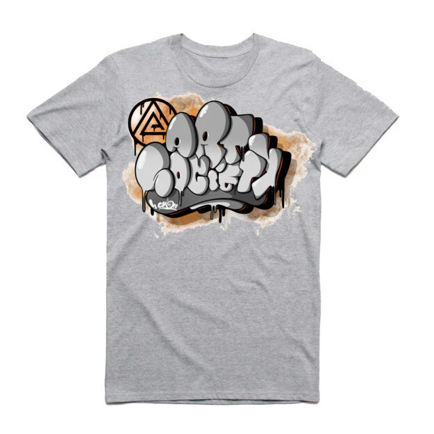NOUVEAU ART SOCIETY x Retro Kings SIMON DEE SIGNATURE T-Shirt Gris ...