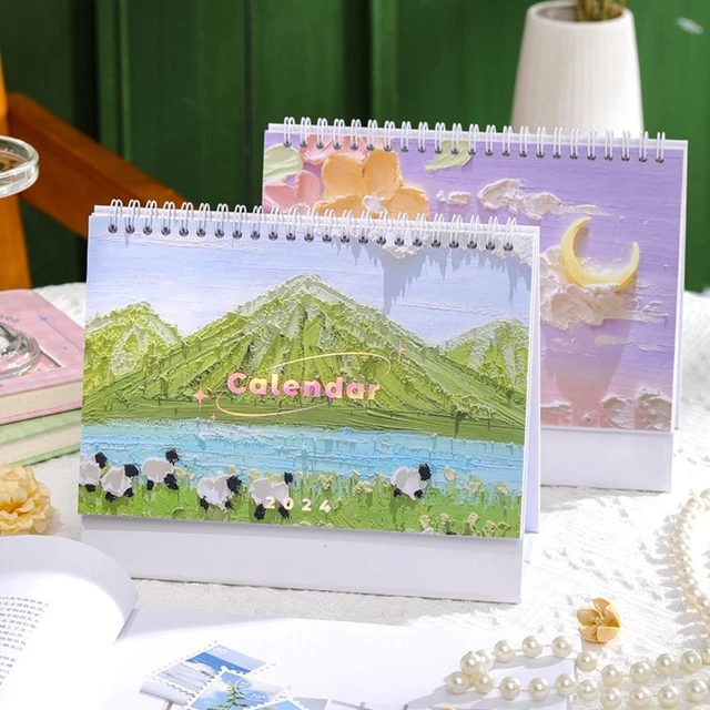 DAILY SCHEDULE 2024 Calendar Standing Flip Calendar Award Gifts £10.81 ...
