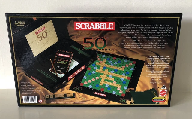 SCRABBLE ÉDITION LIMITÉE 50e anniversaire (1998) Spear's Games EUR 21 ...