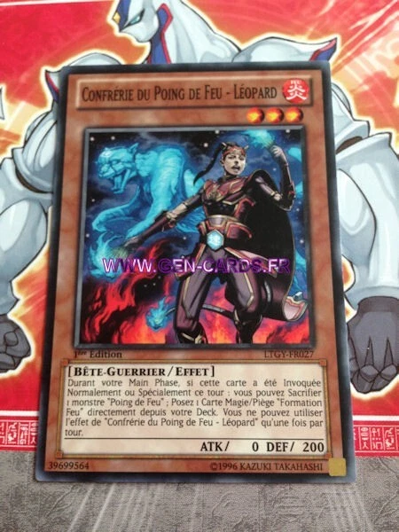 CARTE YU GI Oh CONFRERIE DU POING DE FEU - LEOPARD LTGY-FR027 x 3 EUR 1,00 - PicClick FR