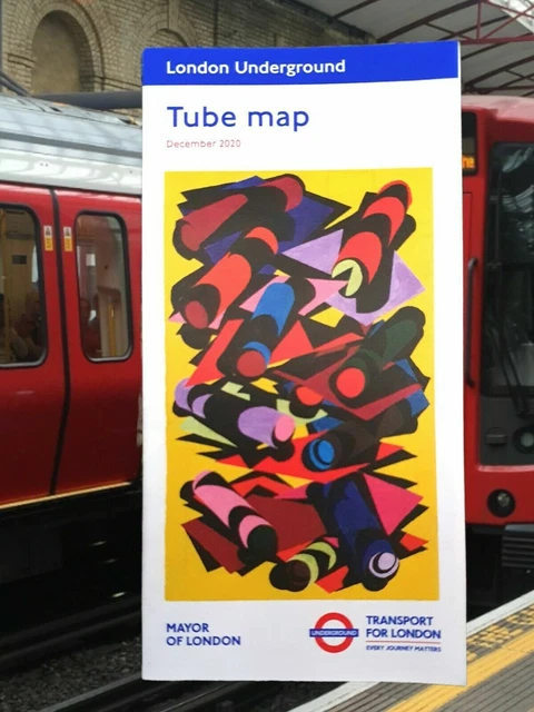 3X TFL LONDON Underground Tube Map December 2020 pocket size Helter ...