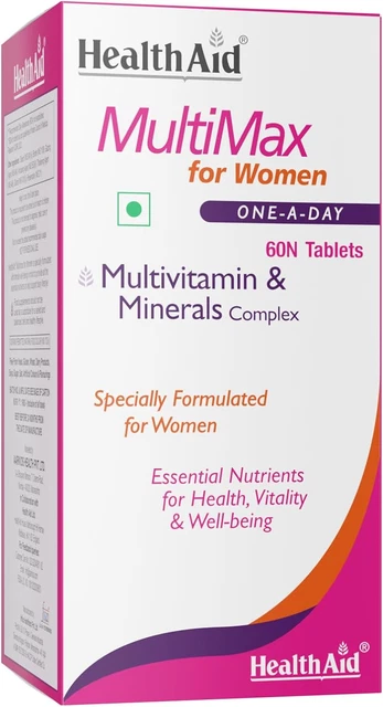 HEALTHAID MULTI MAX Vegetarian Tablets for Women - Pack of 60 £27.34 ...