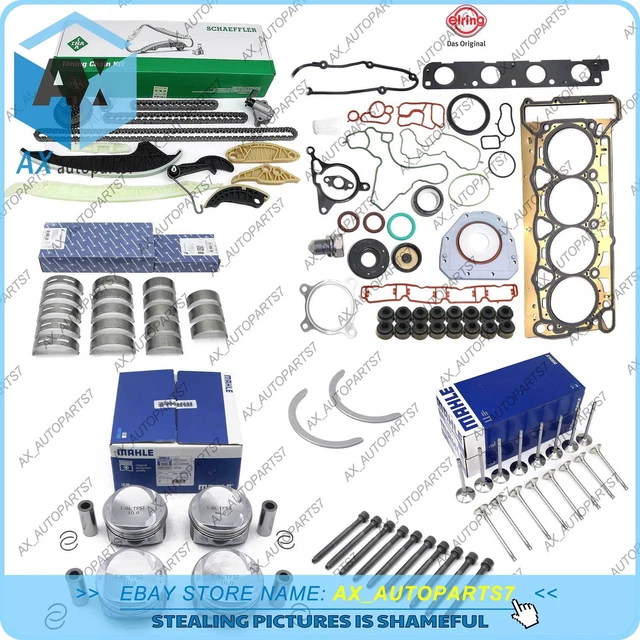 ENGINE OVERHAUL REBUILDING Pistons Valves Kit For VW Audi A5 A4 1.8 ...
