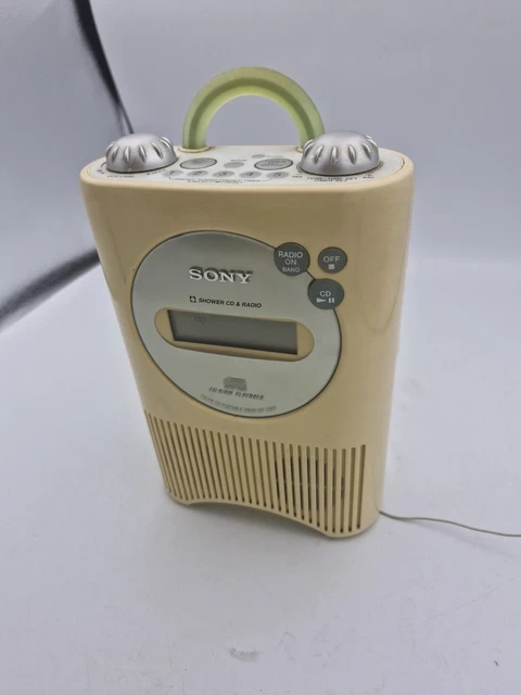 SONY SHOWER ICF-CD73 Cd Fm Am Radio Working £28.00 - PicClick UK