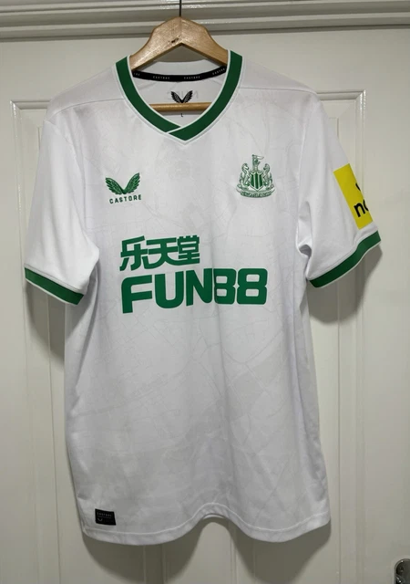 NEWCASTLE UNITED WHITE Castore Mens 22/23 Third Kit Shirt Size Large £9 ...