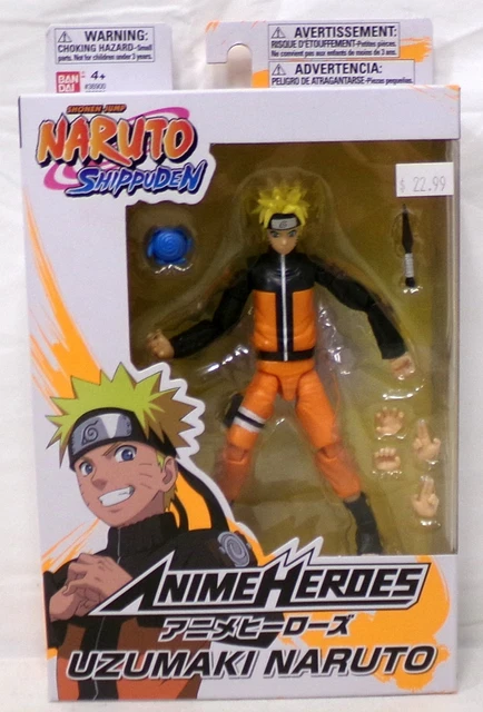 2020 BANDAI ANIME Heroes Naruto Shippuden Naruto Uzumaki 6" Figura ...