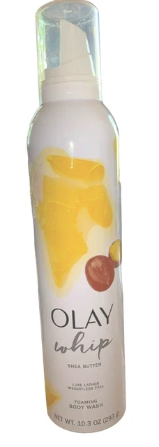 OLAY FOAMING WHIP Body Wash Shea Butter 10.3 oz £33.06 - PicClick UK