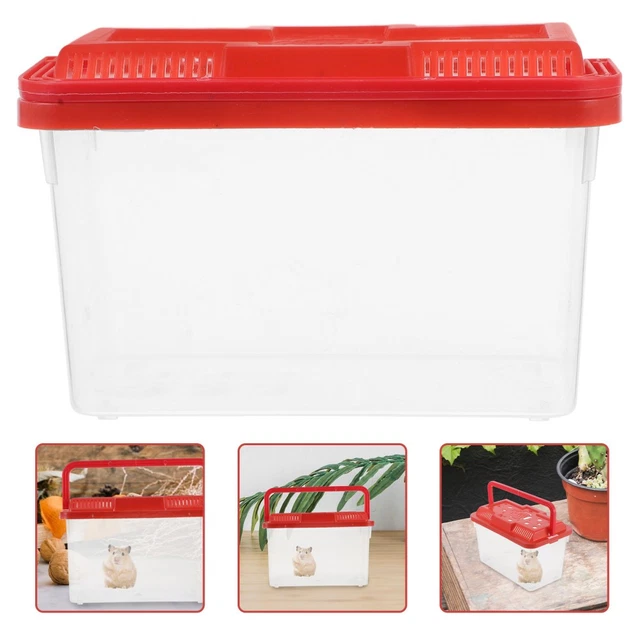 PLASTIC REPTILE TERRARIUMS Carrier Cage Tarantula Enclosure Snake ...